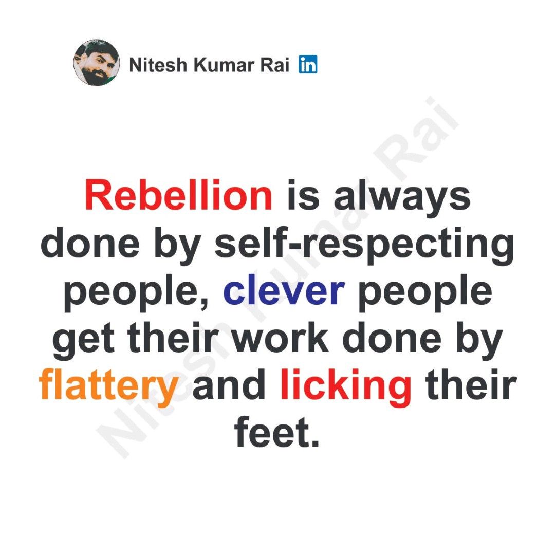 Nitesh Kumar Rai on LinkedIn: Agree? Nitesh Kumar Rai on LinkedIn: Agree?