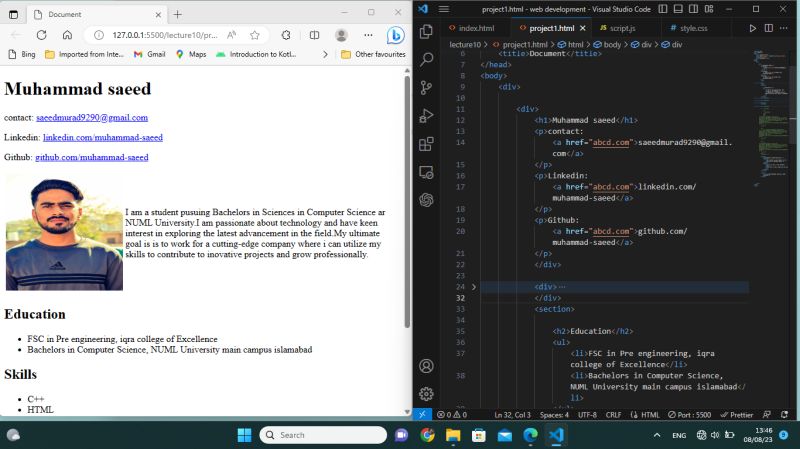 Muhammad Saeed on LinkedIn: #codehelp #100daysofcodechallenge #html5 # ... Muhammad Saeed on LinkedIn: #codehelp #100daysofcodechallenge #html5 # ...