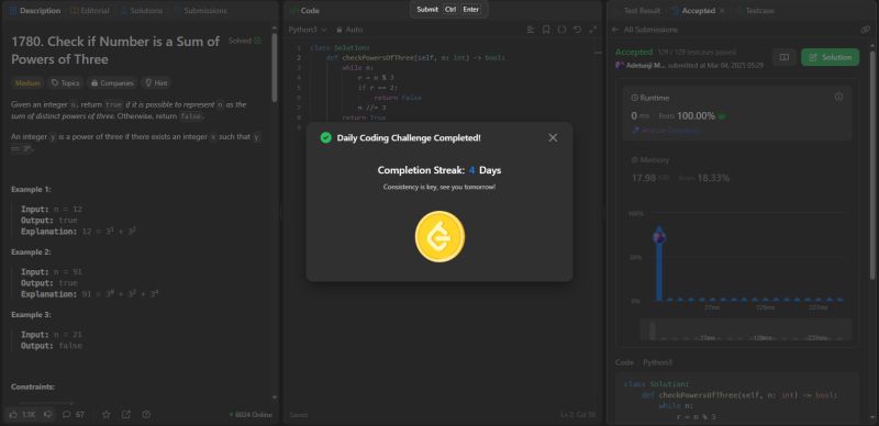 #100daysofcode #dsa #leetcode #python | Marvellous Adetunji #100daysofcode #dsa #leetcode #python | Marvellous Adetunji