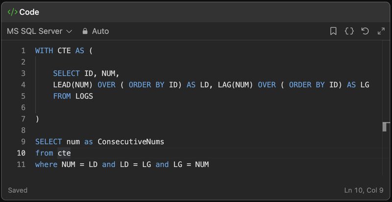 #dataengineering #sql #leetcode #problemsolving #consecutivenumbers ... #dataengineering #sql #leetcode #problemsolving #consecutivenumbers ...