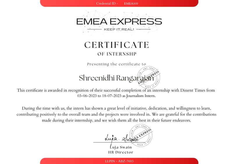 Shreenidhi Rangarajan on LinkedIn: I'm extremely delighted to have ... Shreenidhi Rangarajan on LinkedIn: I'm extremely delighted to have ...