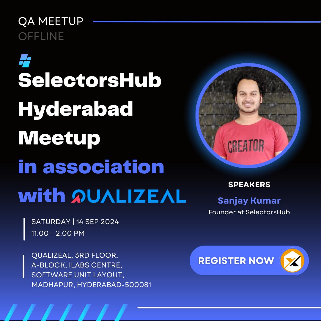 Mohd Junaid on LinkedIn: #qameetup #softwaretesting #automation # ... Mohd Junaid on LinkedIn: #qameetup #softwaretesting #automation # ...