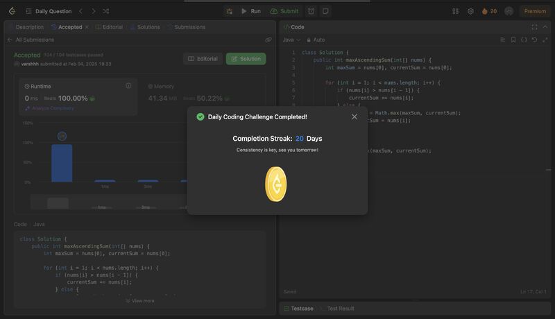 #leetcode #codingconsistency #keepbuilding | Varsha A #leetcode #codingconsistency #keepbuilding | Varsha A