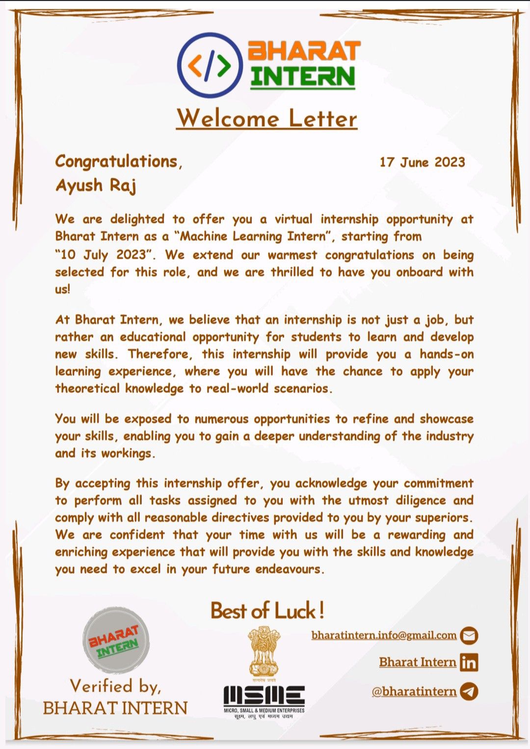 Ayush Raj on LinkedIn: #machinelearning #opportunity #connections # ... Ayush Raj on LinkedIn: #machinelearning #opportunity #connections # ...