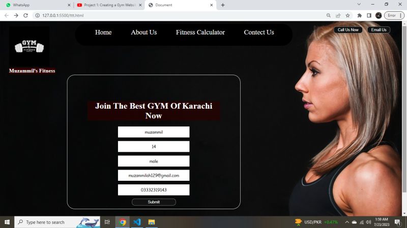Muzammil Baloch on LinkedIn: GYM Website Using Html & CSS Only Muzammil Baloch on LinkedIn: GYM Website Using Html & CSS Only