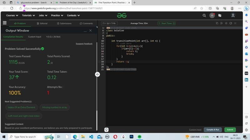 MD Shahid Iqbal on LinkedIn: Today I solved 1-solved POTD of ... MD Shahid Iqbal on LinkedIn: Today I solved 1-solved POTD of ...