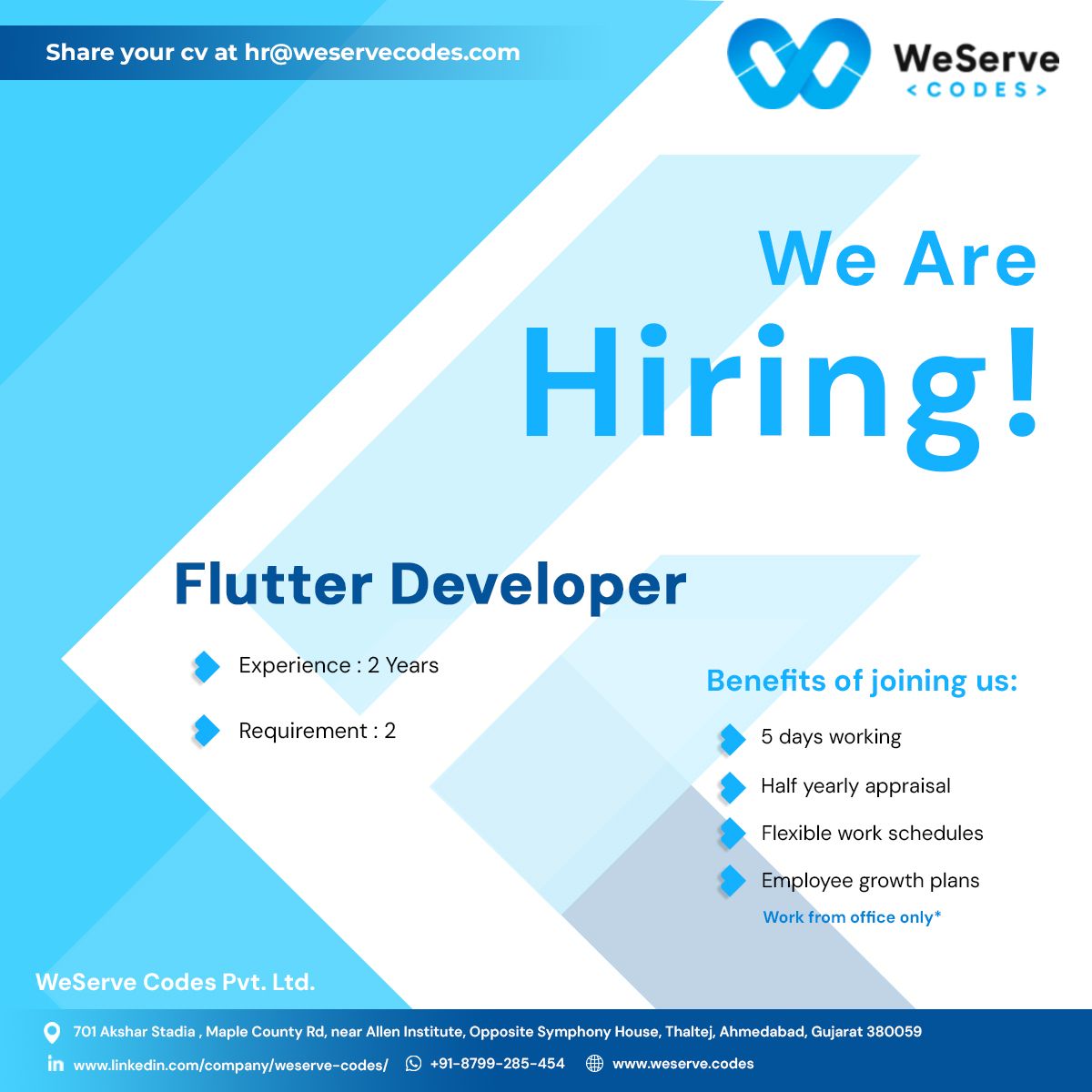 APPLY NOW!!!!!!!!!!!!!! Requirement : Flutter Developer Location ... APPLY NOW!!!!!!!!!!!!!! Requirement : Flutter Developer Location ...