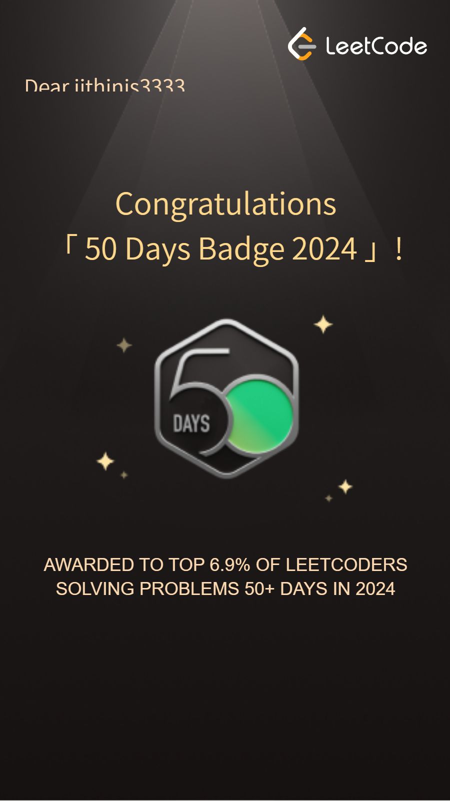 Jithin S on LinkedIn: #leetcode #achievementunlocked #codingjourney # ... Jithin S on LinkedIn: #leetcode #achievementunlocked #codingjourney # ...