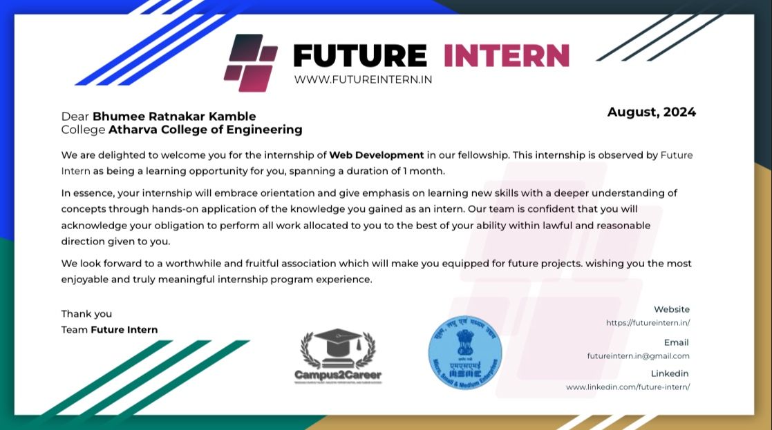 Bhumee Kamble on LinkedIn: #webdeveloper #techjourney #newbeginnings # ... Bhumee Kamble on LinkedIn: #webdeveloper #techjourney #newbeginnings # ...