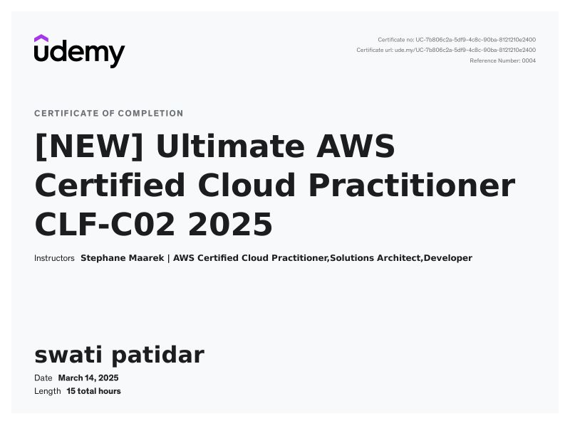 #aws #cloudcomputing #awscloud #upskilling | Swati Patidar #aws #cloudcomputing #awscloud #upskilling | Swati Patidar