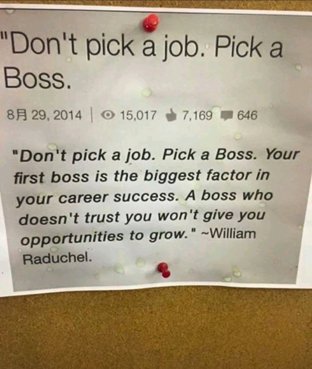 Aman Rai on LinkedIn: Don't pick a job. Pick a Boss! Aman Rai on LinkedIn: Don't pick a job. Pick a Boss!