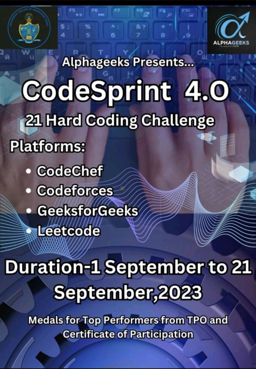 Alphageeks(GCEK Coding Club) on LinkedIn: #codesprint #codingchallenge ... Alphageeks(GCEK Coding Club) on LinkedIn: #codesprint #codingchallenge ...