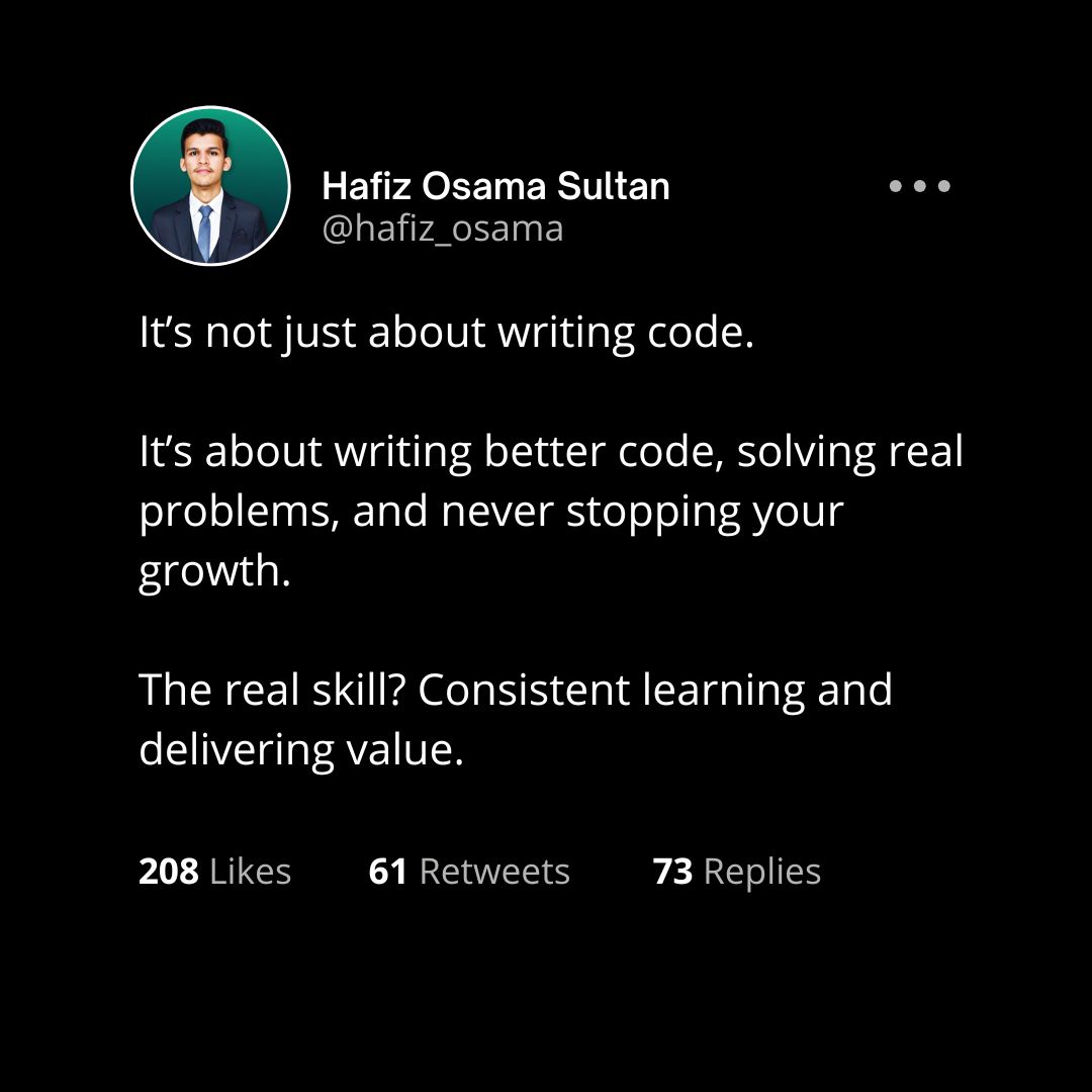 Hafiz Osama Sultan on LinkedIn: #javascript #coding #developertips # ... Hafiz Osama Sultan on LinkedIn: #javascript #coding #developertips # ...