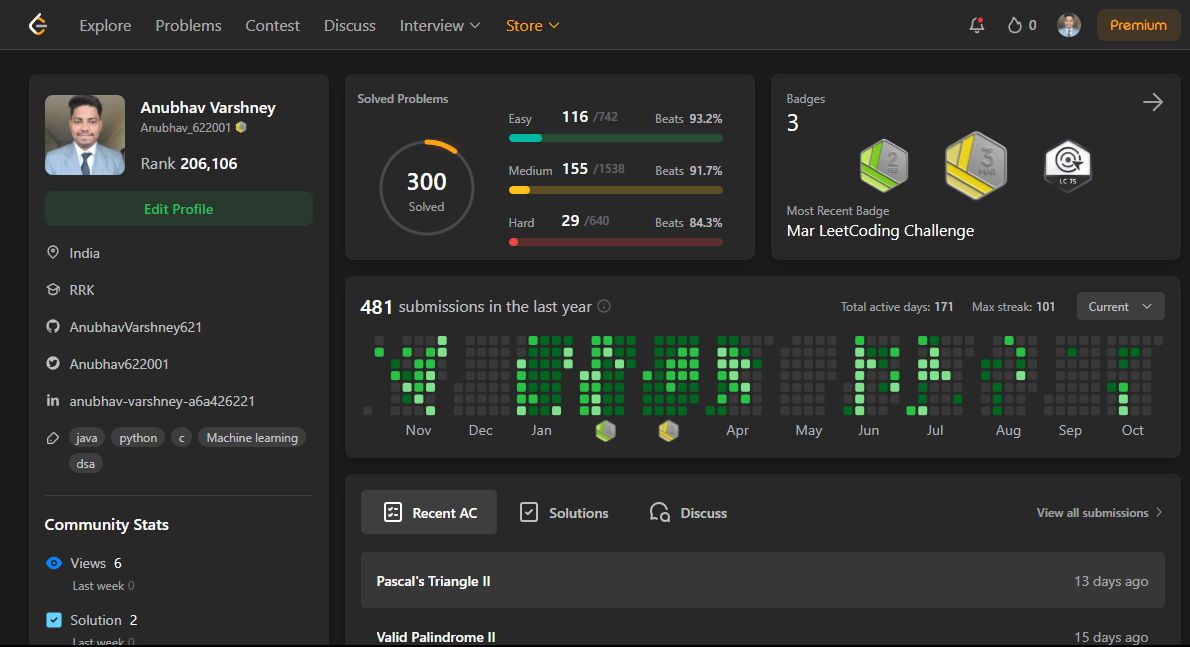 Anubhav Varshney on LinkedIn: #leetcodestreak #leetcodejava # ... Anubhav Varshney on LinkedIn: #leetcodestreak #leetcodejava # ...