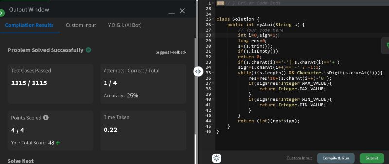 #java #coding #problemsolving #leetcode #160daysofcode #atoi # ... #java #coding #problemsolving #leetcode #160daysofcode #atoi # ...