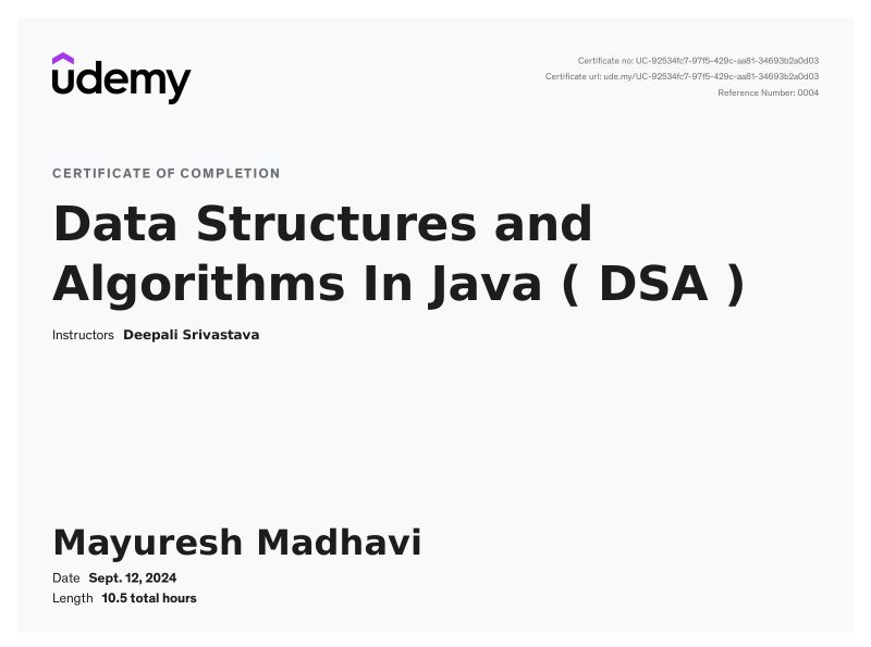 MAYURESH MADHAVI on LinkedIn: #java #datastructures #algorithms # ... MAYURESH MADHAVI on LinkedIn: #java #datastructures #algorithms # ...