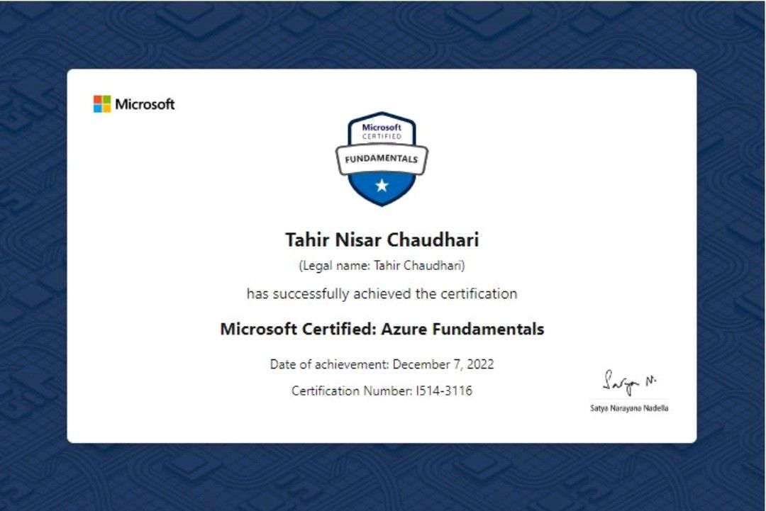 Tahir Chaudhari on LinkedIn: Hi , l would like , i am glad to share my ... Tahir Chaudhari on LinkedIn: Hi , l would like , i am glad to share my ...