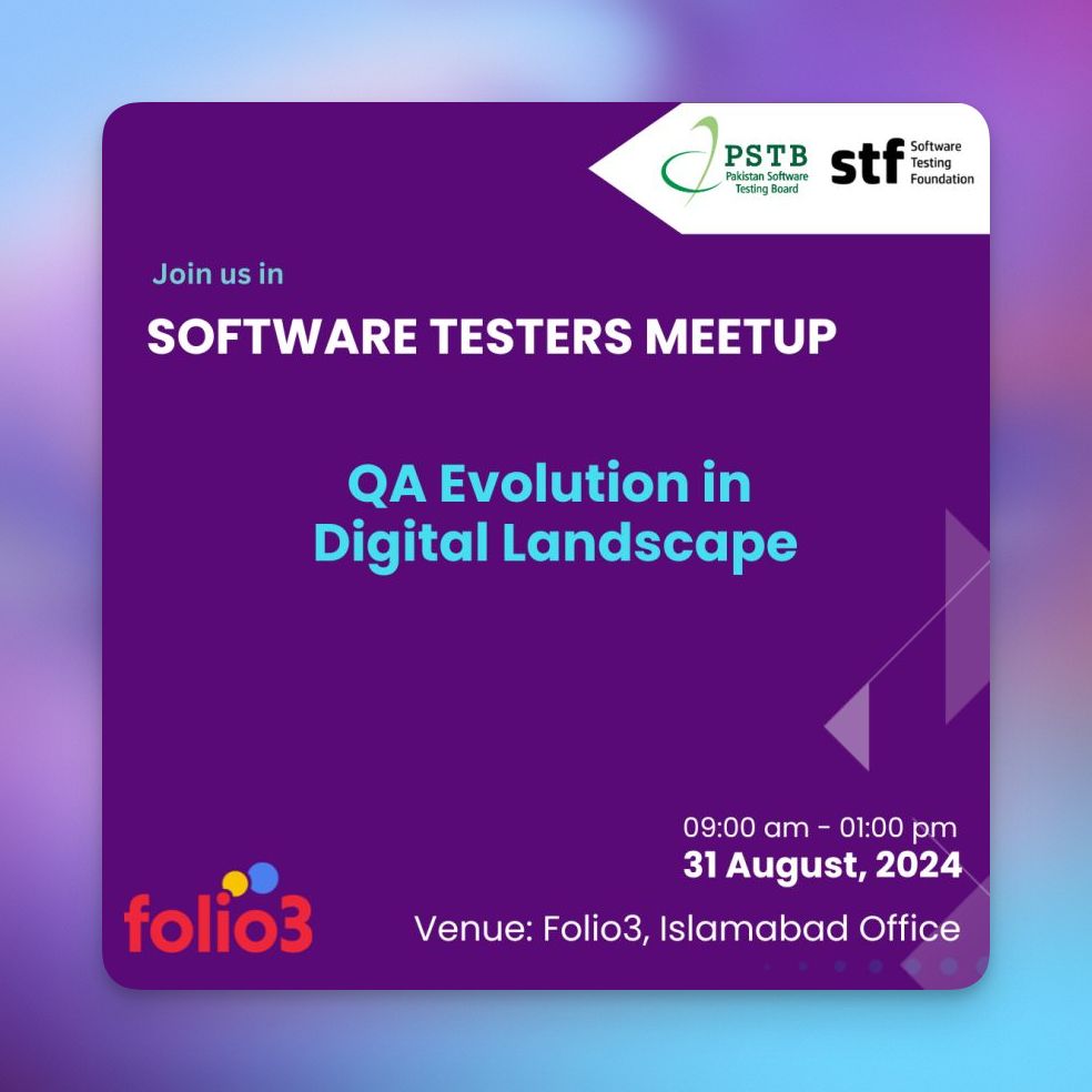 Ahmad Mujtaba on LinkedIn: QA gang upcoming tester meet-up is here... Ahmad Mujtaba on LinkedIn: QA gang upcoming tester meet-up is here...