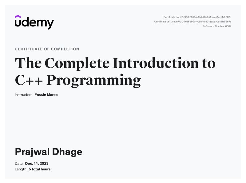 Prajwal Dhage on LinkedIn: #cplusplus #programmingjourney # ... Prajwal Dhage on LinkedIn: #cplusplus #programmingjourney # ...