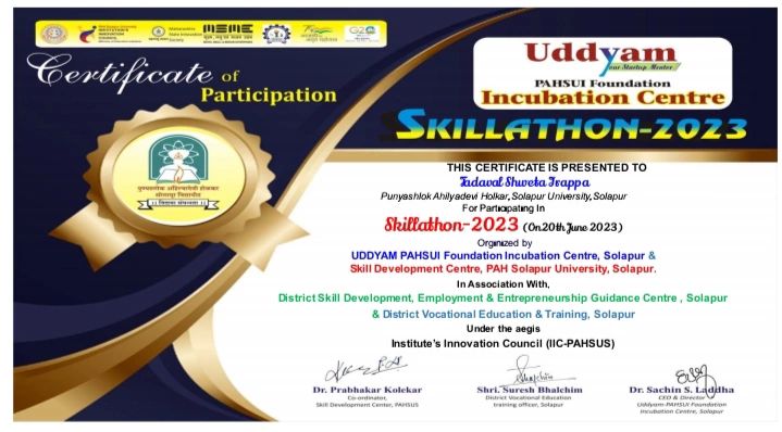 Shweta Tadaval on LinkedIn: #skillathon2023 #skilldevelopment Shweta Tadaval on LinkedIn: #skillathon2023 #skilldevelopment