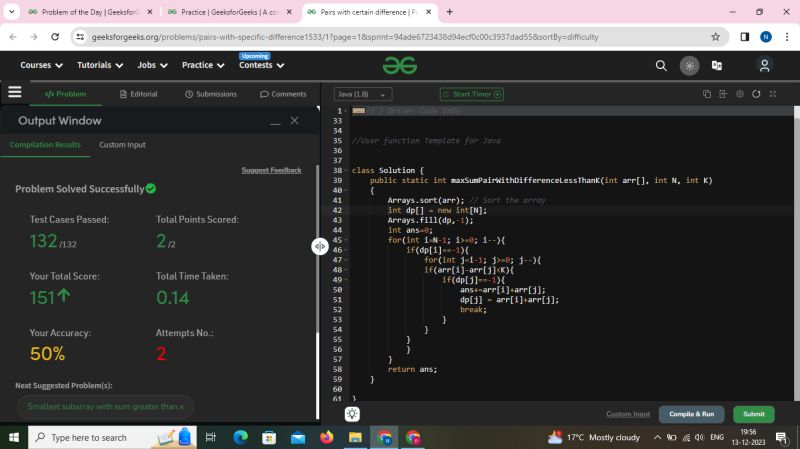 Navnit Kumar on LinkedIn: Day 36 of #100daysofcode challenge ... solved ... Navnit Kumar on LinkedIn: Day 36 of #100daysofcode challenge ... solved ...