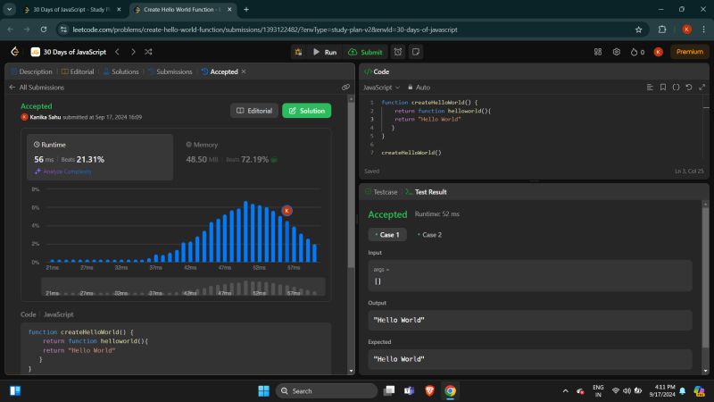 Kanika Sahu on LinkedIn: #javascript #leetcode #codingchallenge Kanika Sahu on LinkedIn: #javascript #leetcode #codingchallenge