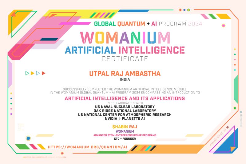 #womanium #worldquant | Utpal Raj Ambastha #womanium #worldquant | Utpal Raj Ambastha