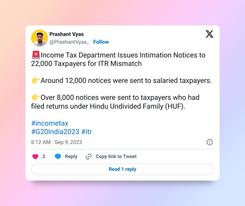 Prashant Vyas on LinkedIn: #incometax #cbdt #notice #taxation #itr # ... Prashant Vyas on LinkedIn: #incometax #cbdt #notice #taxation #itr # ...
