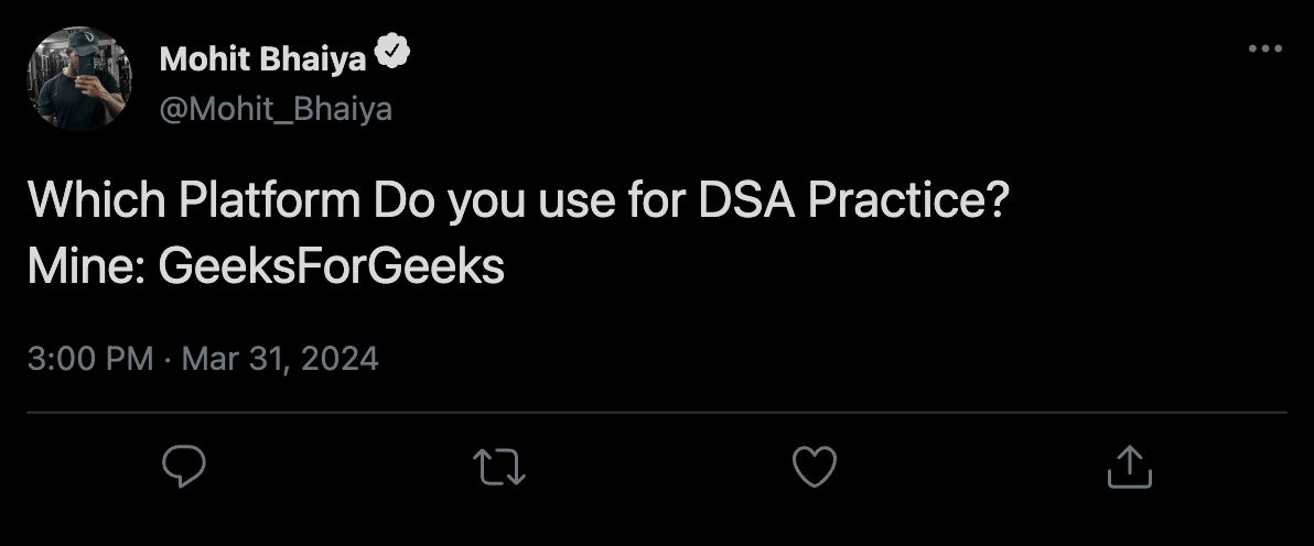 Mohit D. on LinkedIn: #dsa #datastructures #algorithms #geeksforgeeks # ... Mohit D. on LinkedIn: #dsa #datastructures #algorithms #geeksforgeeks # ...