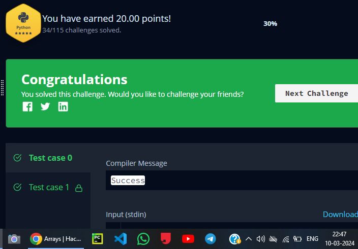 Rohit Gopal on LinkedIn: 🚀 Day 07/90 : python-Numpy Hackerrank number ... Rohit Gopal on LinkedIn: 🚀 Day 07/90 : python-Numpy Hackerrank number ...