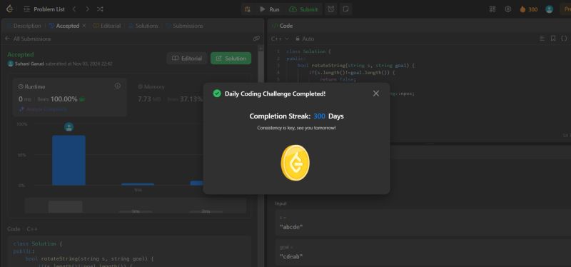 Suhani Garud on LinkedIn: #leetcode #milestone #300daysofcode # ... Suhani Garud on LinkedIn: #leetcode #milestone #300daysofcode # ...