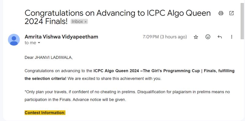Jhanvi Ladiwala on LinkedIn: #icpc #competitiveprogramming #cp # ... Jhanvi Ladiwala on LinkedIn: #icpc #competitiveprogramming #cp # ...
