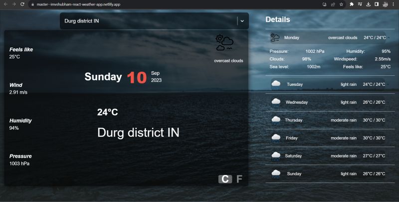 Shubham Vishwakarma on LinkedIn: #weatherapp #react #javascript # ... Shubham Vishwakarma on LinkedIn: #weatherapp #react #javascript # ...