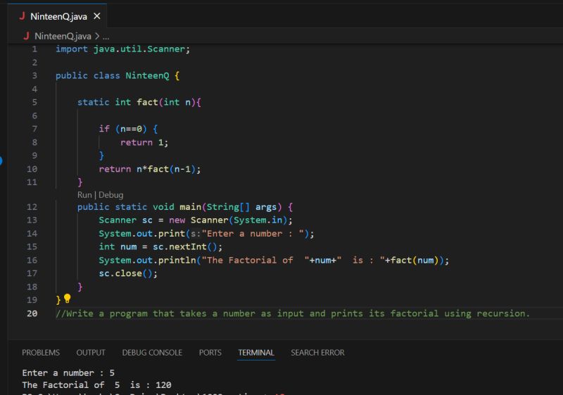 Challenge: Exploring Factorials with Recursion | AJAY PAWAR posted on ... Challenge: Exploring Factorials with Recursion | AJAY PAWAR posted on ...