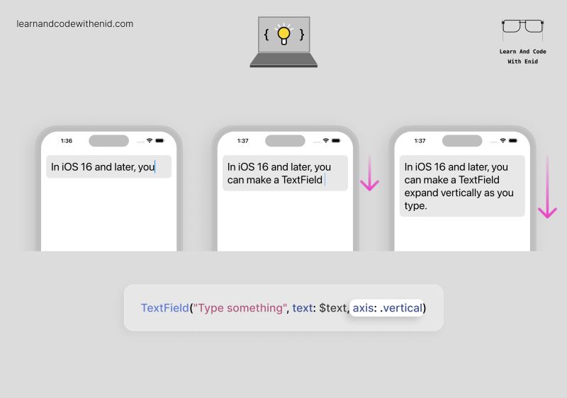 Learn And Code With Enid on LinkedIn: SwiftUI Tip 💡 Starting with iOS ... Learn And Code With Enid on LinkedIn: SwiftUI Tip 💡 Starting with iOS ...