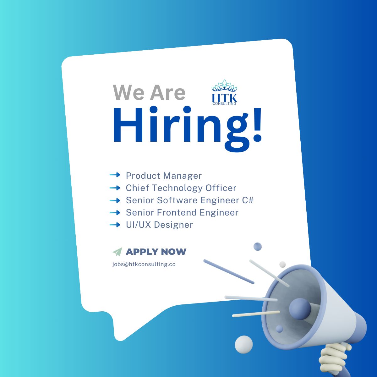 HTK Consulting on LinkedIn: #hiring #htkconsulting HTK Consulting on LinkedIn: #hiring #htkconsulting