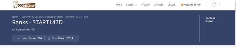 Shashank Upadhyay on LinkedIn: #starter147 #codechef #java # ... Shashank Upadhyay on LinkedIn: #starter147 #codechef #java # ...