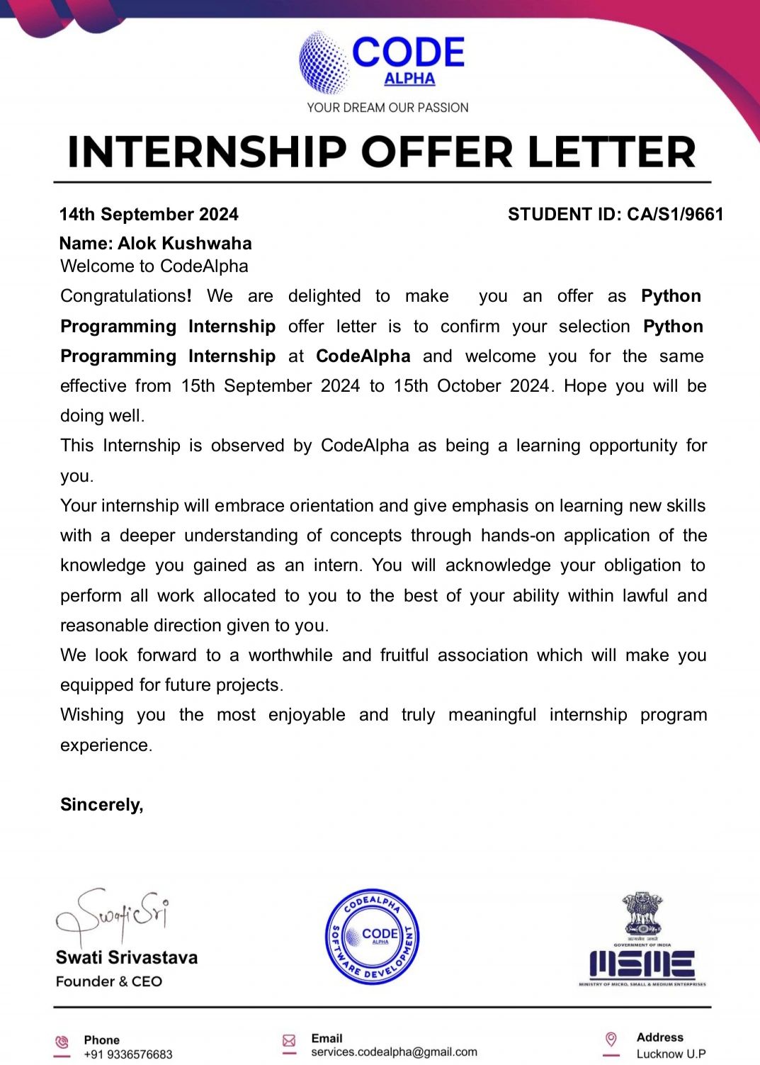 ALOK KUSHWAHA on LinkedIn: #internship #python #programming #codealpha ... ALOK KUSHWAHA on LinkedIn: #internship #python #programming #codealpha ...