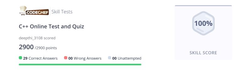 Deepthi Duddupudi on LinkedIn: #codechef #cpp #algorithms # ... Deepthi Duddupudi on LinkedIn: #codechef #cpp #algorithms # ...