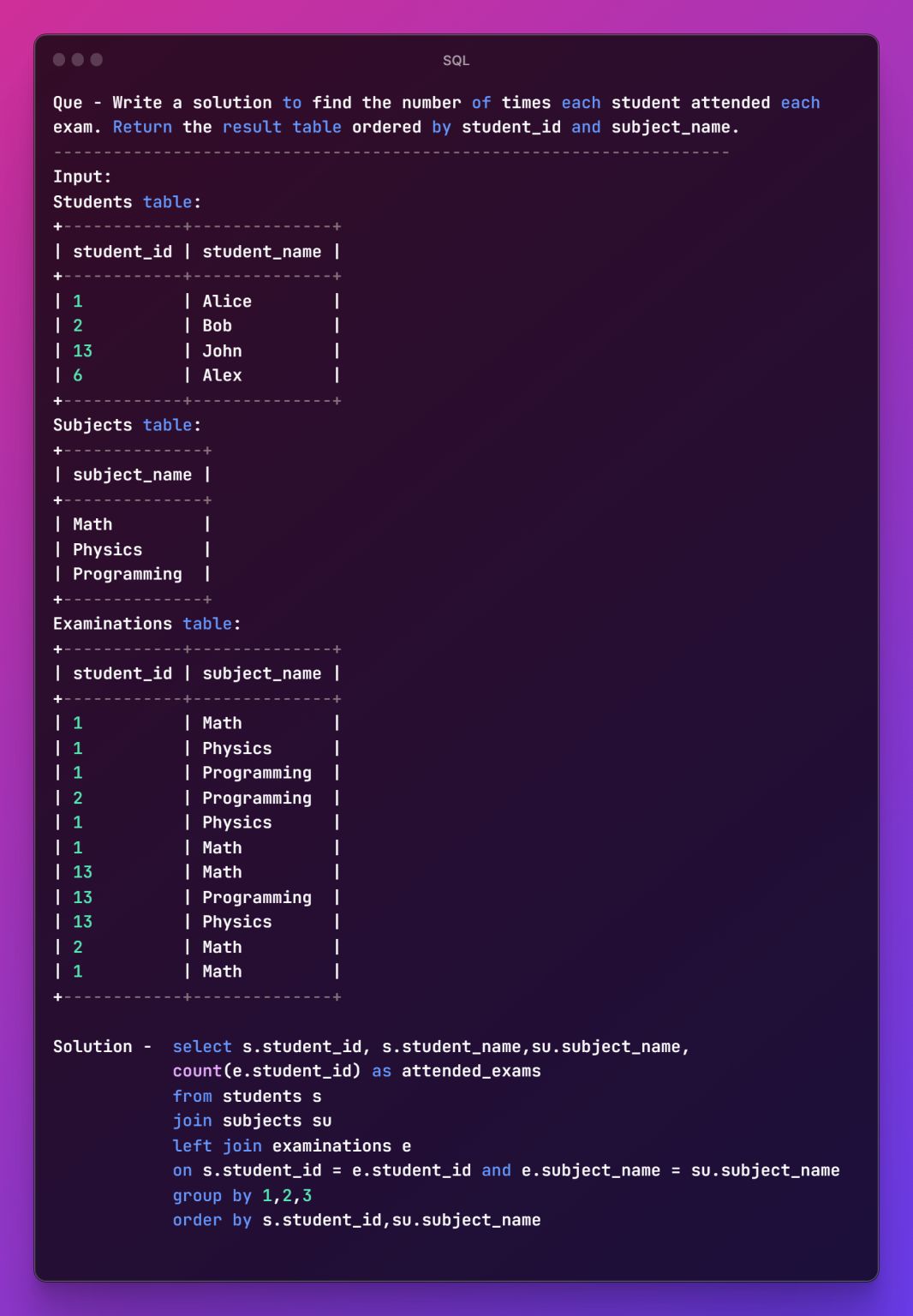 #linkedinfamily #leetcode #sql #leetcode #datascience #codingchallenge ... #linkedinfamily #leetcode #sql #leetcode #datascience #codingchallenge ...