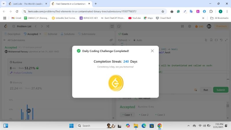 #leetcode #coding #consistency #problemsolving #learning… | MUHAMMAD FAROOQ #leetcode #coding #consistency #problemsolving #learning… | MUHAMMAD FAROOQ