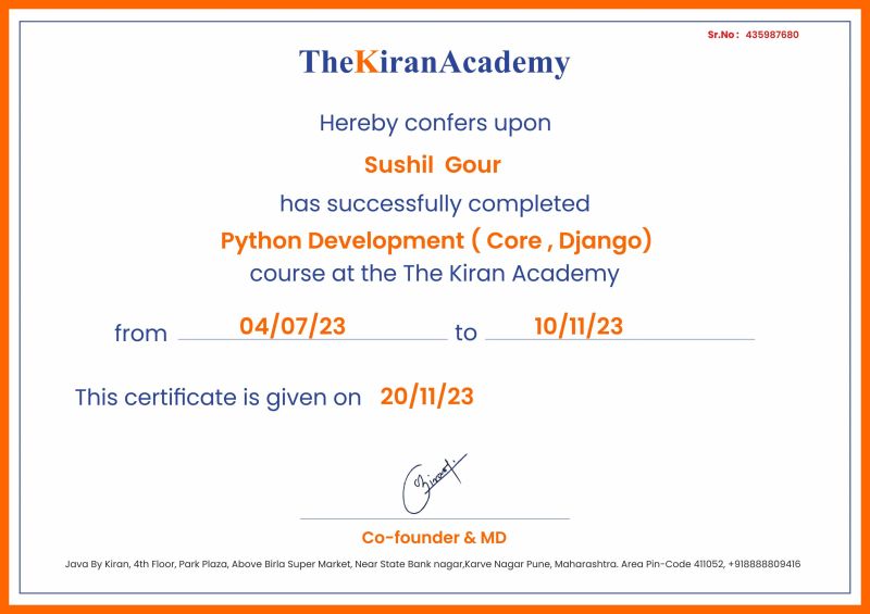 Sushil Gour on LinkedIn: #pythonprogramming #pythoncoding # ... Sushil Gour on LinkedIn: #pythonprogramming #pythoncoding # ...