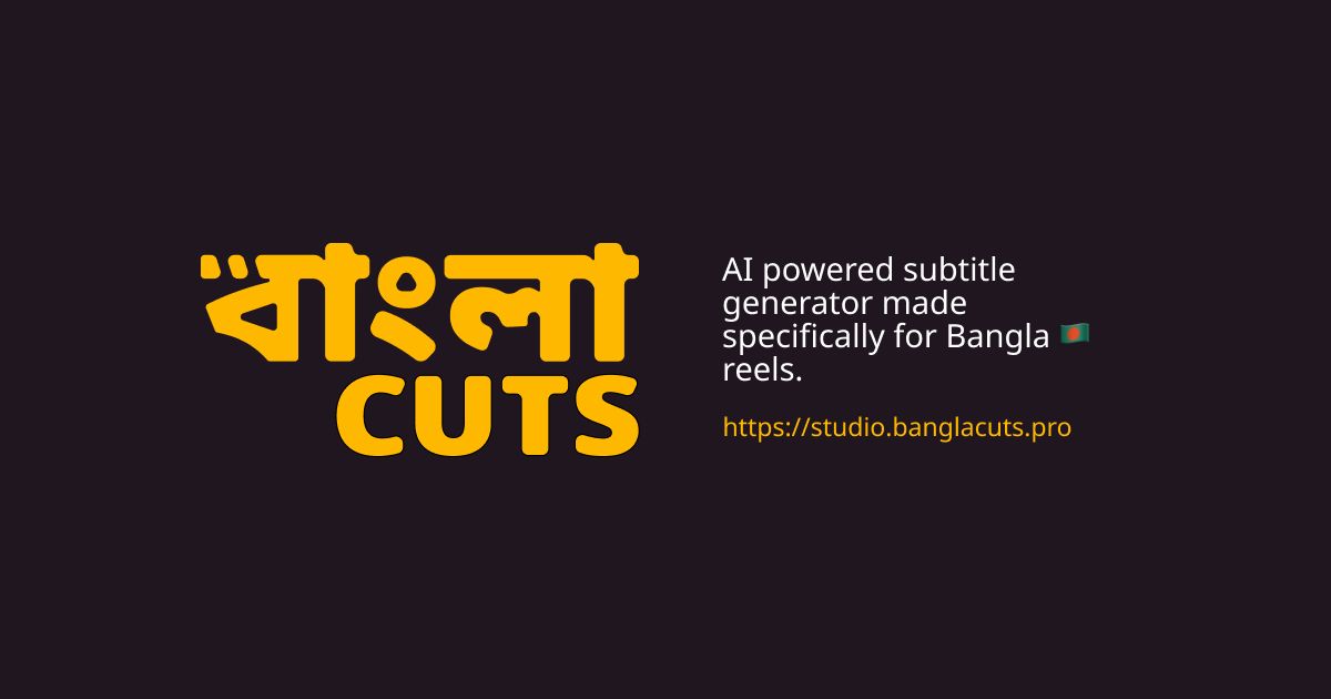 BanglaCuts on LinkedIn: #subtitles #bengali #ai BanglaCuts on LinkedIn: #subtitles #bengali #ai