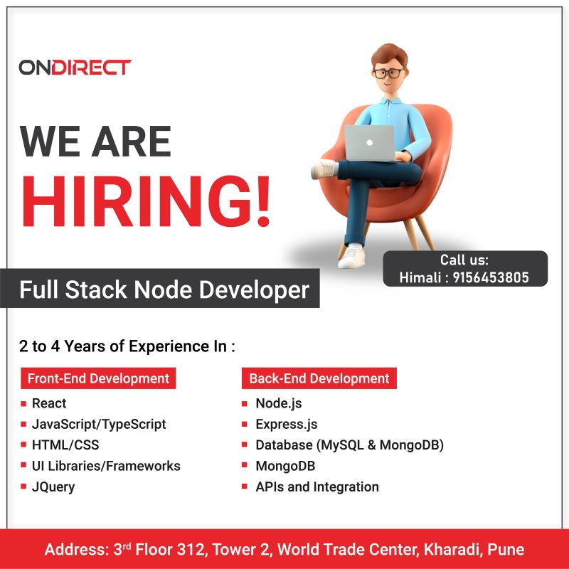 #hiring #fullstackdeveloper #nodejs #react #developerjobs #it #react ... #hiring #fullstackdeveloper #nodejs #react #developerjobs #it #react ...
