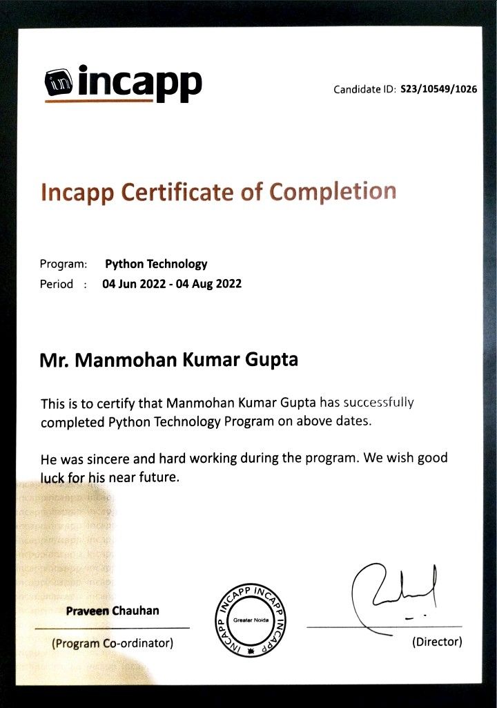 Manmohan Kumar Gupta on LinkedIn: #connections #pythonprogramming # ... Manmohan Kumar Gupta on LinkedIn: #connections #pythonprogramming # ...