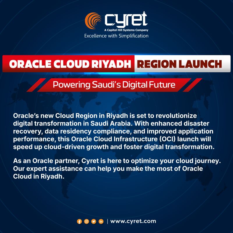 Cyret Technologies on LinkedIn: #oraclecloud #riyadhcloudregion # ... Cyret Technologies on LinkedIn: #oraclecloud #riyadhcloudregion # ...