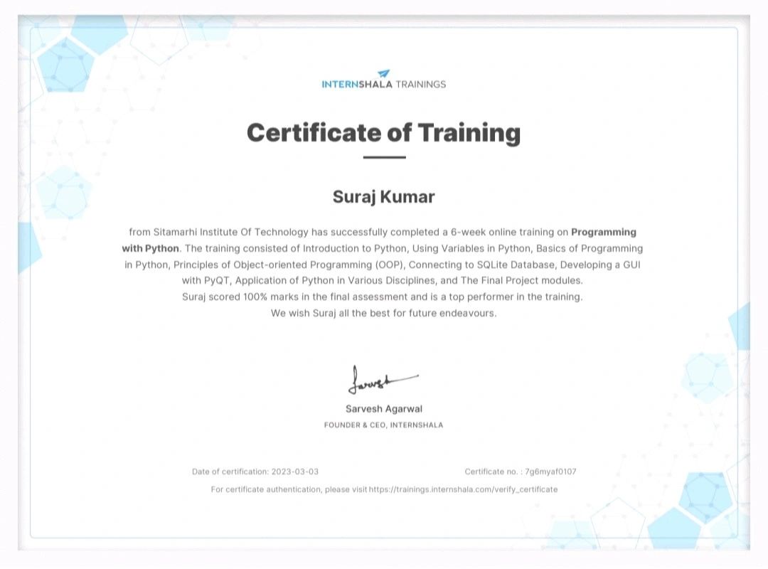 Suraj Kumar Rajak on LinkedIn: #programming Suraj Kumar Rajak on LinkedIn: #programming