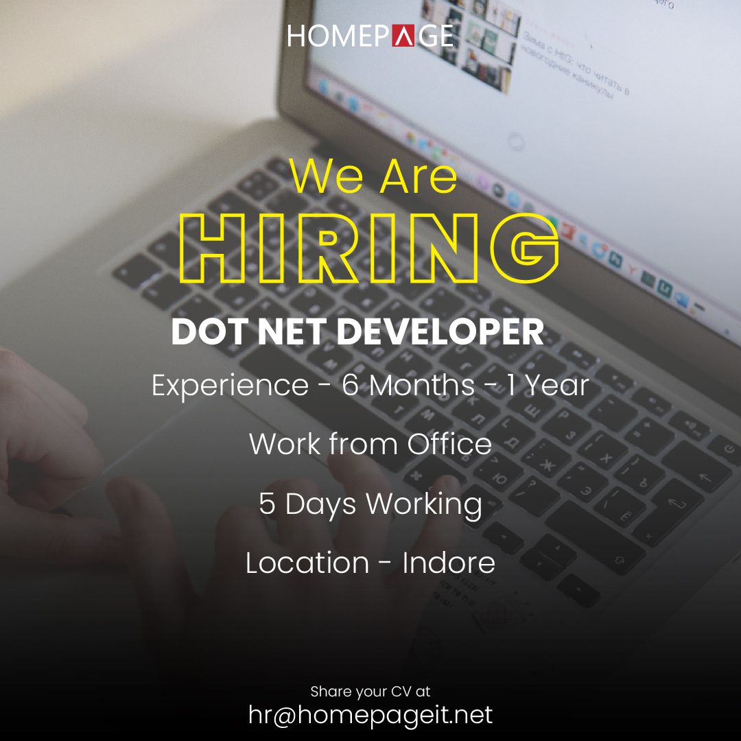 Urvashi K. on LinkedIn: #homepageitsolutions #dotnetdeveloper # ... Urvashi K. on LinkedIn: #homepageitsolutions #dotnetdeveloper # ...