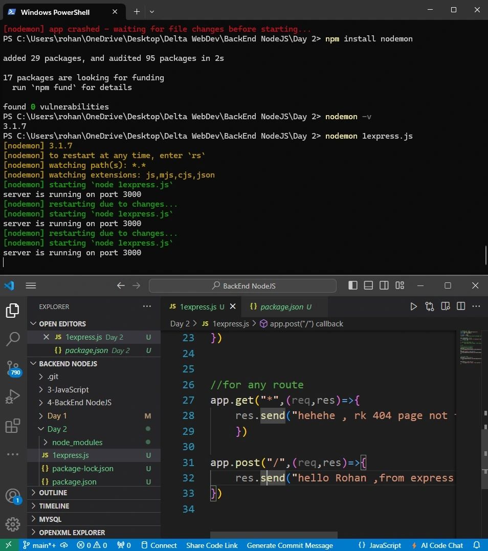Rohan Kaitake on LinkedIn: #nodejs #expressjs #javascript # ... Rohan Kaitake on LinkedIn: #nodejs #expressjs #javascript # ...