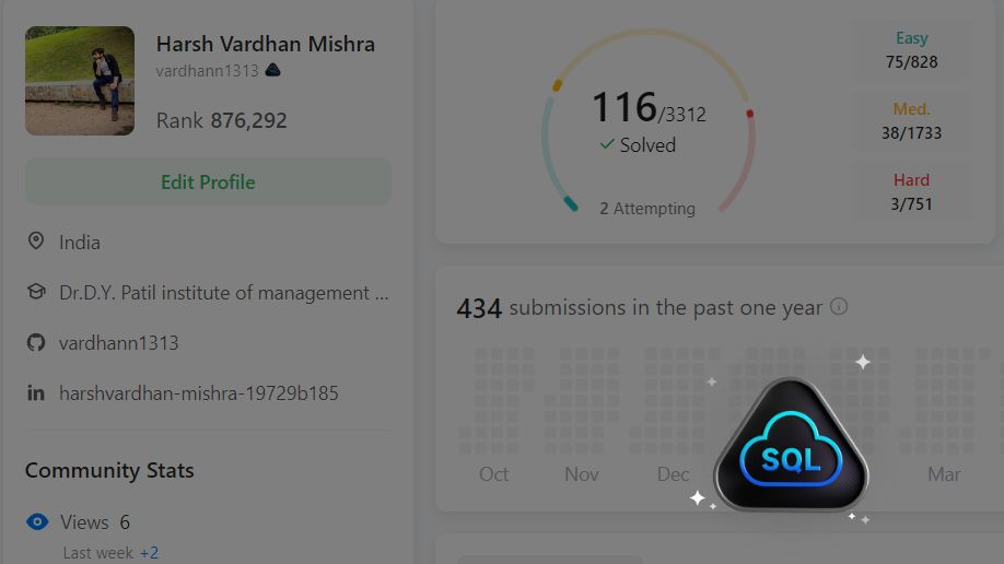 Harsh Vardhan Mishra on LinkedIn: #sql #leetcode #dataanalysis # ... Harsh Vardhan Mishra on LinkedIn: #sql #leetcode #dataanalysis # ...
